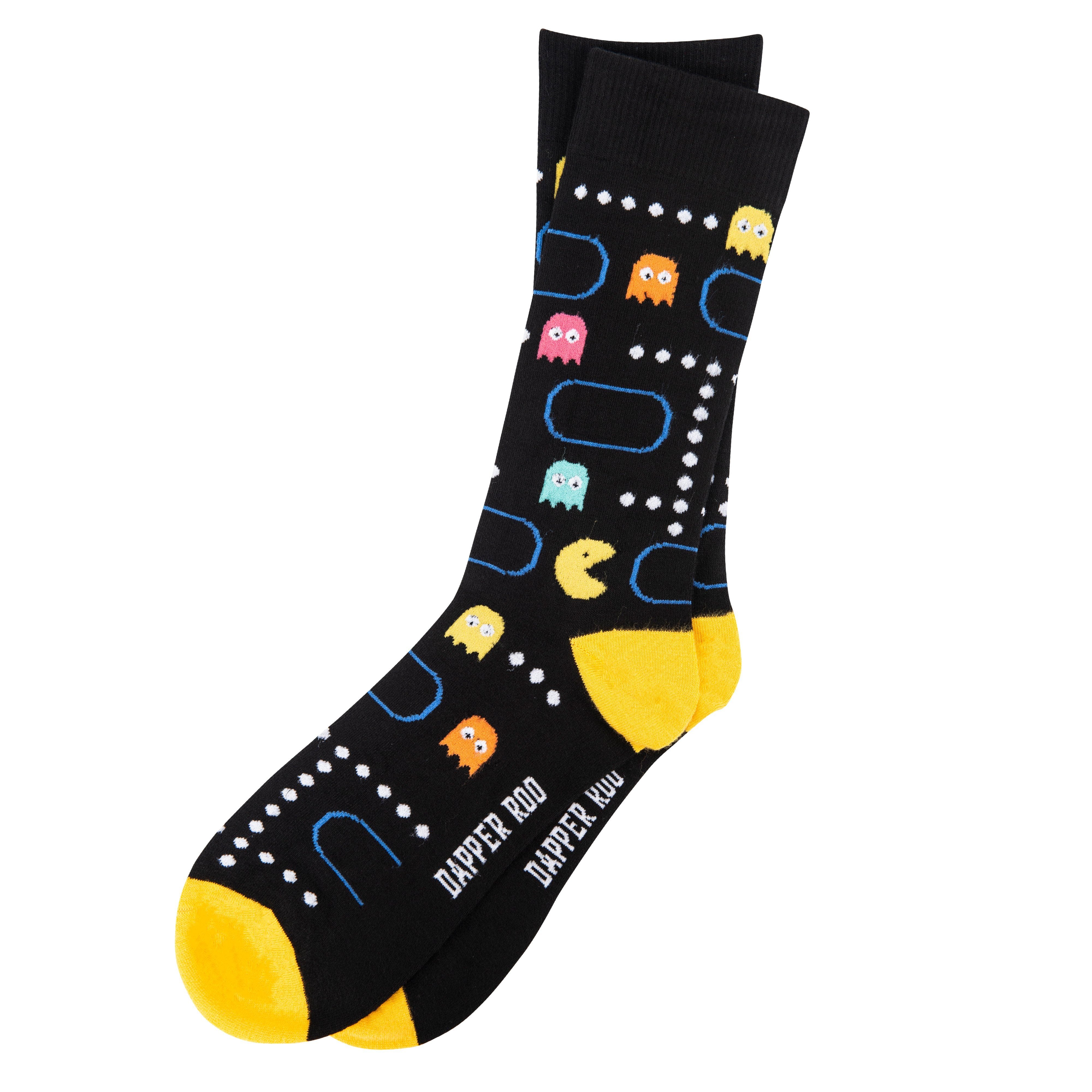 Game Over Pacman Bamboo Mens Socks by Dapper Roo| Cuffed